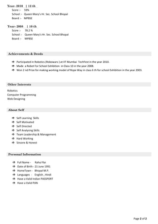 Resume | PDF