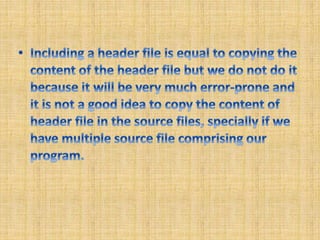 C-Header file | PPTX