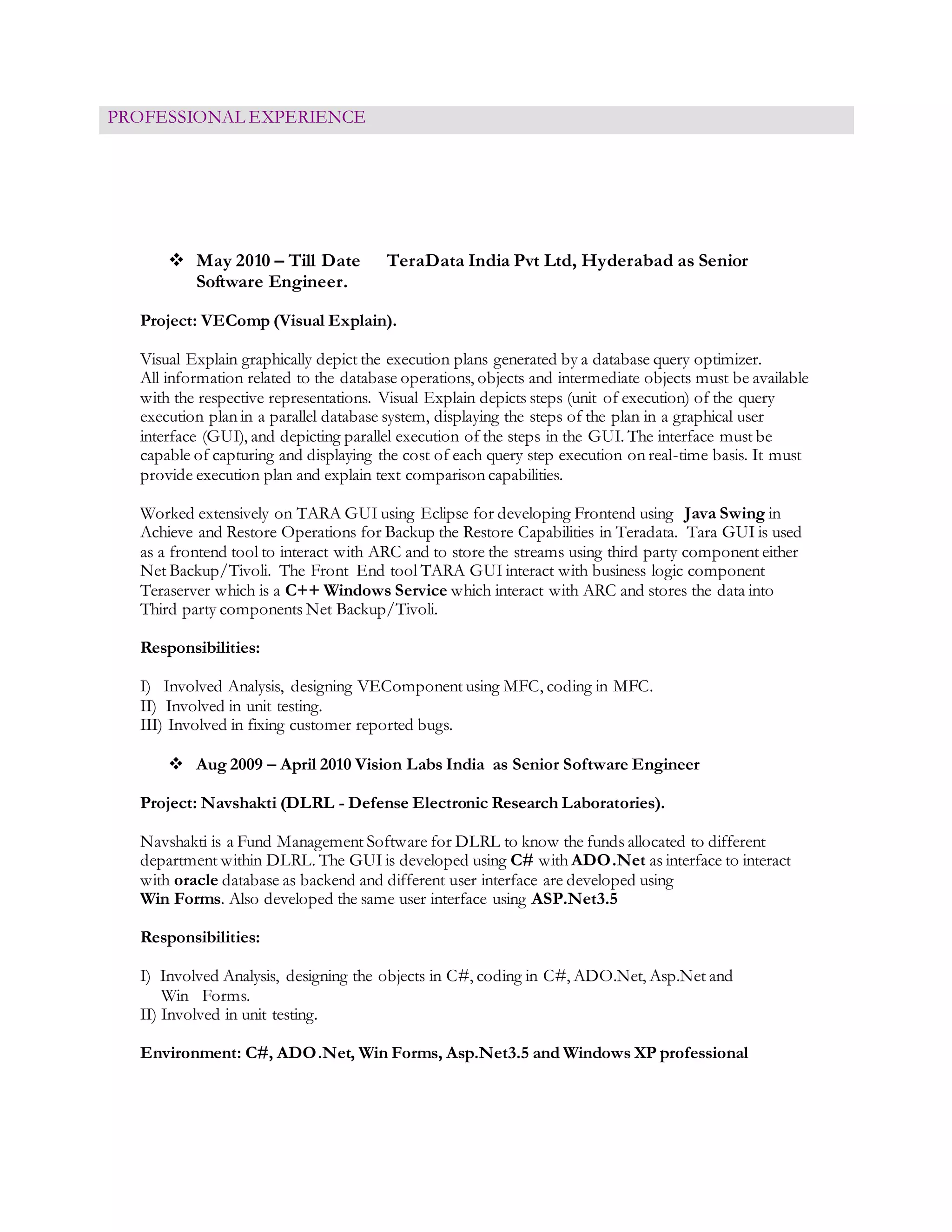 Uday Resume | DOCX | Programming Languages | Computing