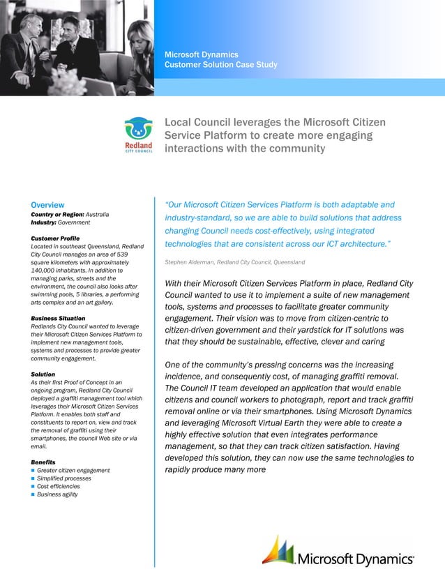 Microsoft Redlands Case Study | PDF