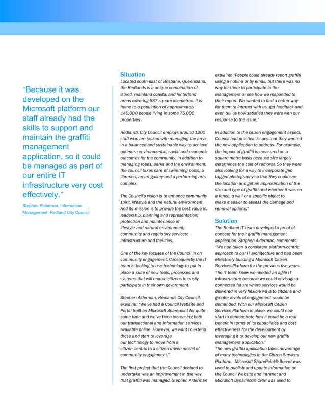 Microsoft Redlands Case Study | PDF
