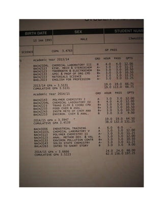 degreeresulttranscript | PDF