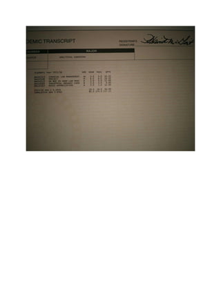 degreeresulttranscript | PDF