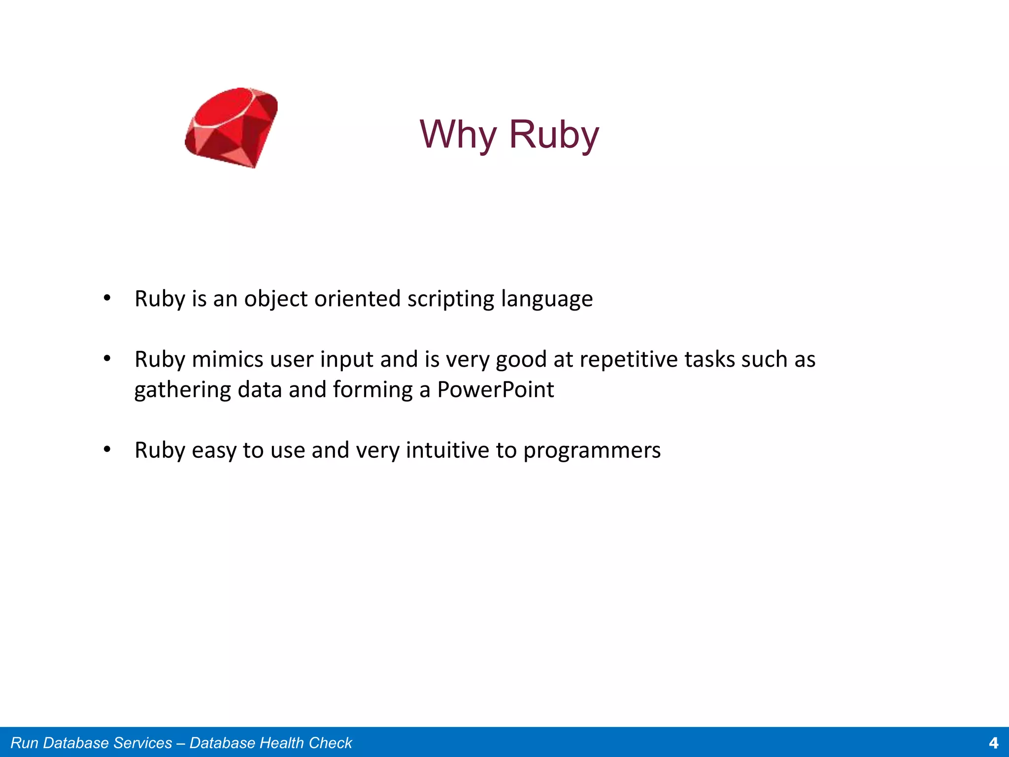 Health check automation | PPTX