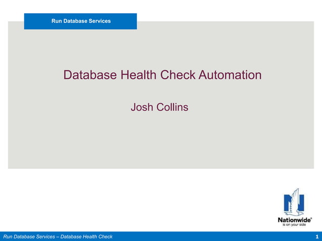 Health check automation | PPTX