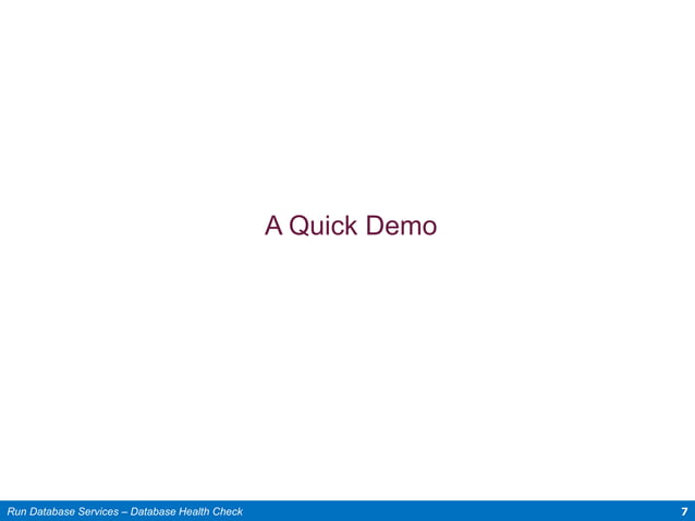 Health check automation | PPTX