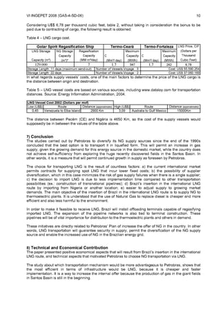 Paper Ingepet - Brazil's Insertion in the LNG Route | PDF