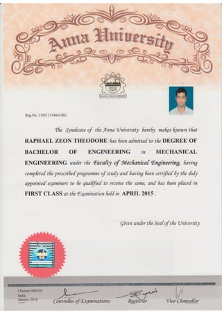 Degree Certificate | PDF