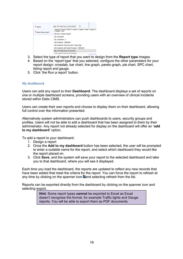 Datix Handler Training manual | PDF | Email | Internet