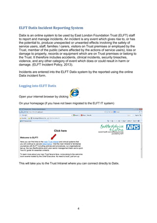 Datix Handler Training manual | PDF