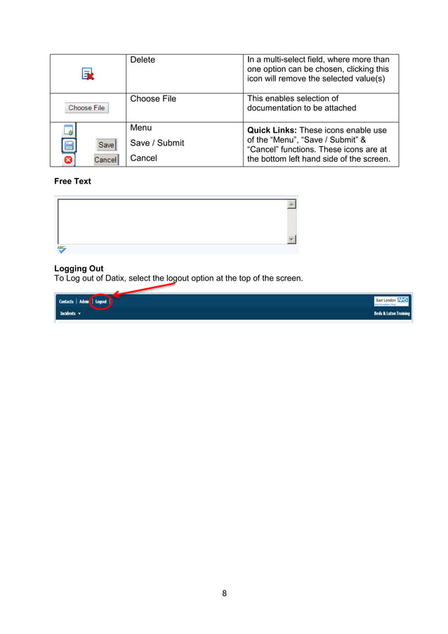 Datix Handler Training manual | PDF | Email | Internet