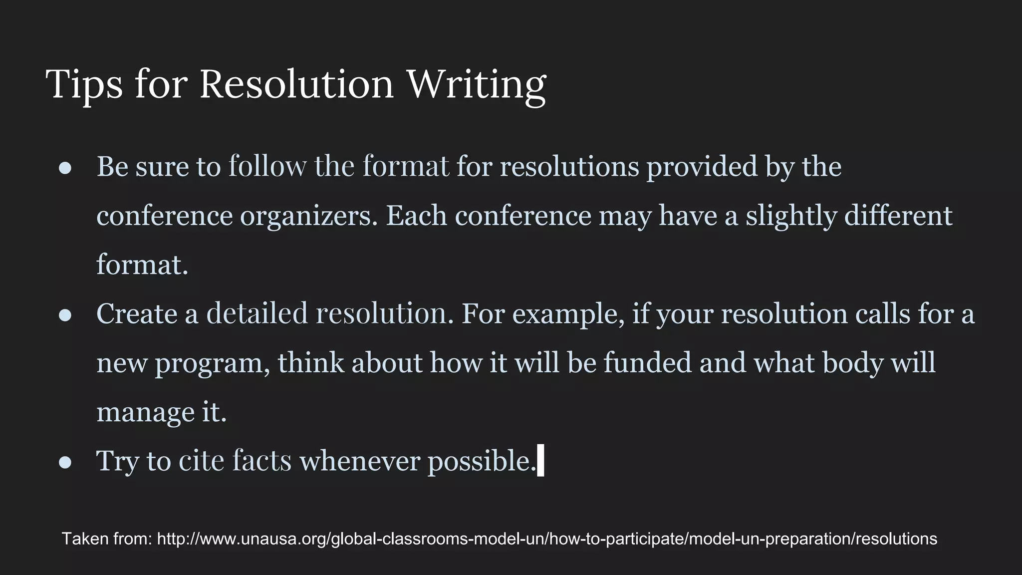 How to write a resolution. | PPTX