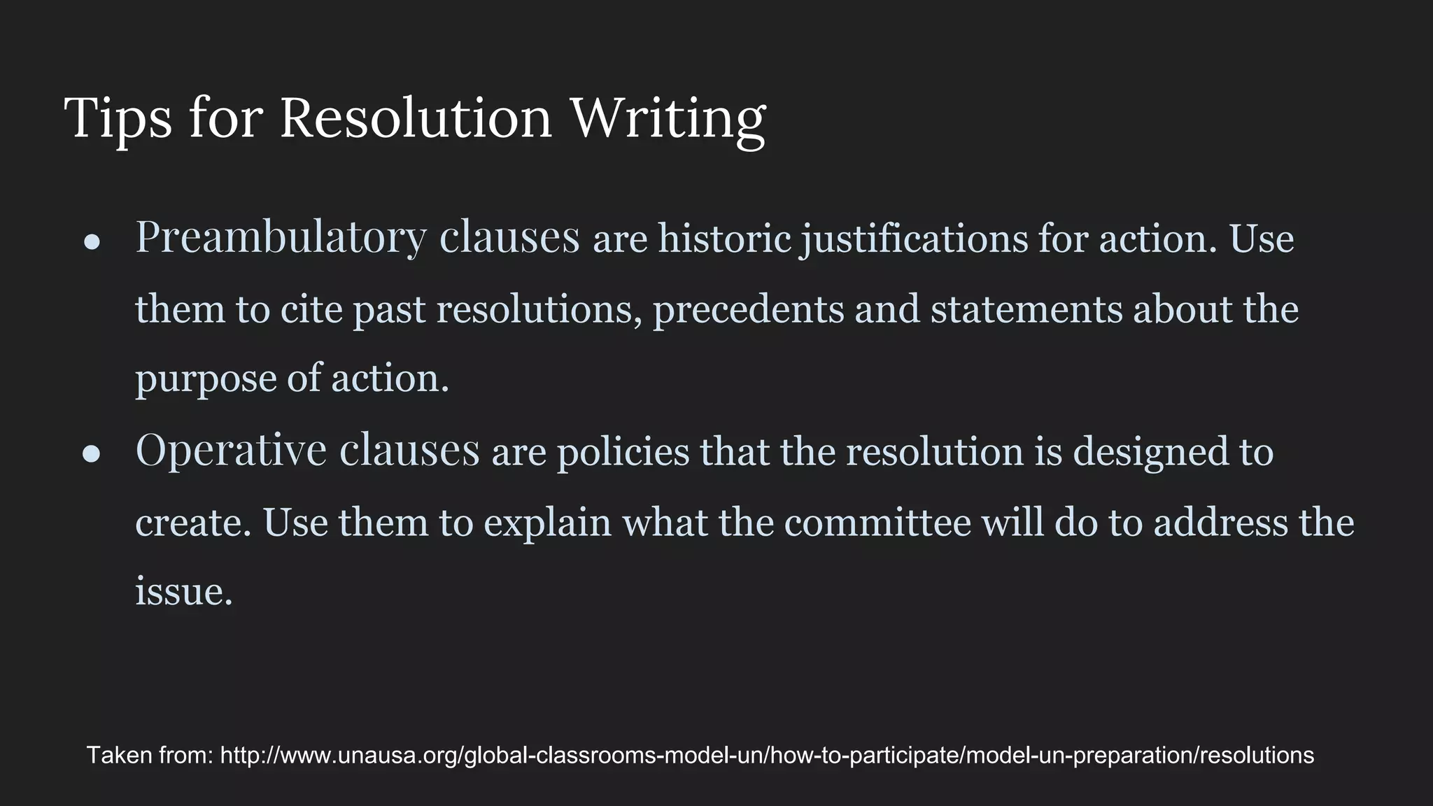 How to write a resolution. | PPTX