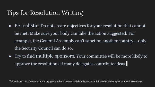 How to write a resolution. | PPTX
