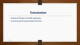 IPv6 and the Internet of Things | PDF
