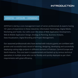 ASYSTech-Profile-sm | PDF | Web Development | Internet
