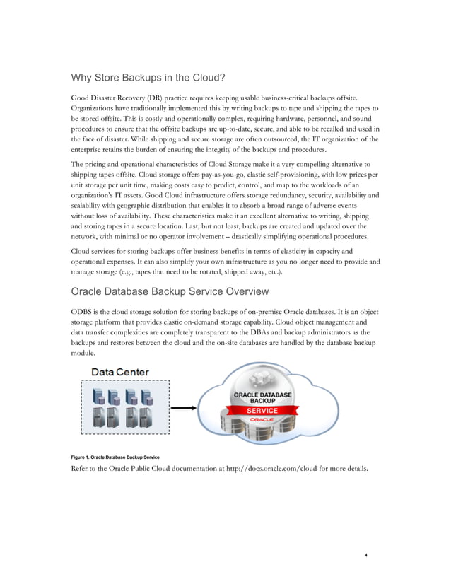 twp-oracledatabasebackupservice-2183633 | PDF