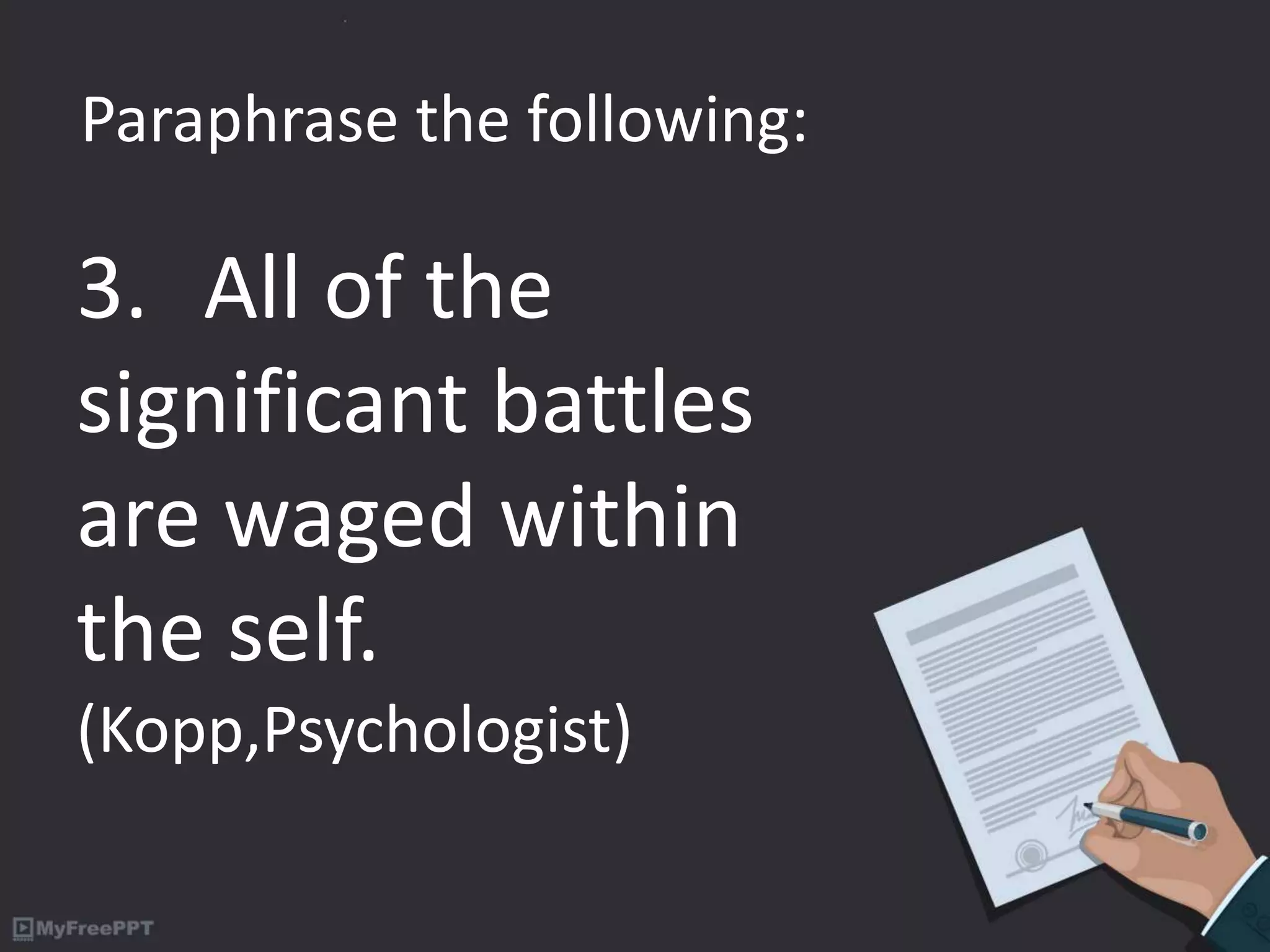 Paraphrasing - EAPP | POTX