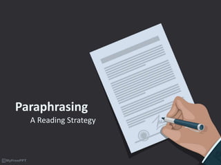 Paraphrasing - EAPP | POTX