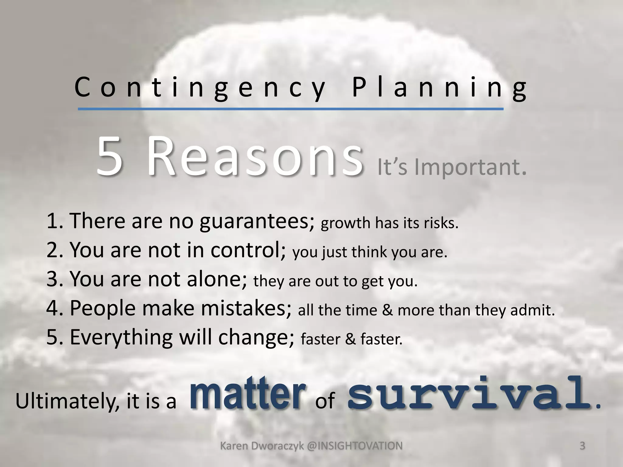 5 Easy Steps of Contingency Planning | PDF