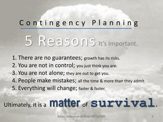 5 Easy Steps of Contingency Planning | PDF
