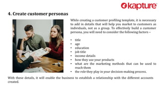 5 Easy Steps To Get Started With Customer Profiling | PDF