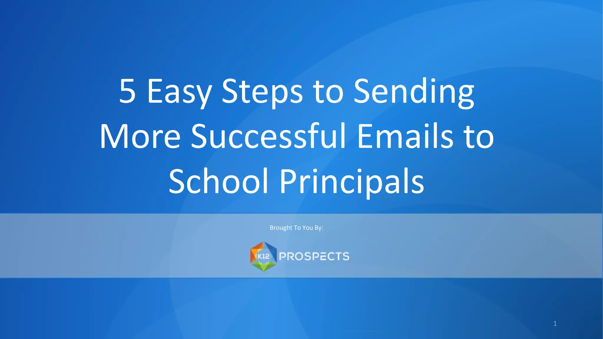 5 easy steps to more successful emails to school principals | PPT