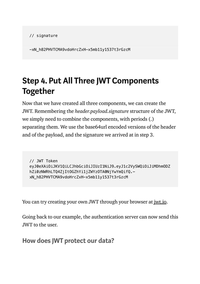 5 easy steps to understanding json web tokens (jwt) | PDF