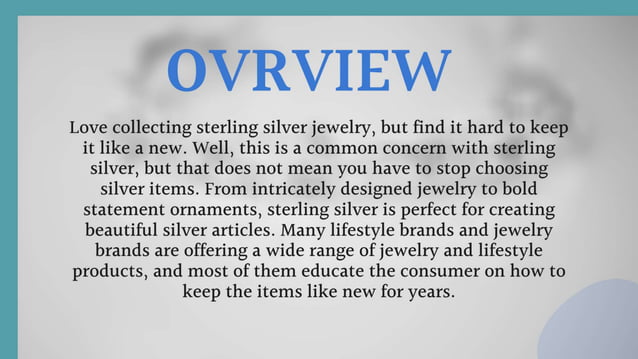 5 easy sterling silver care tips | PPT