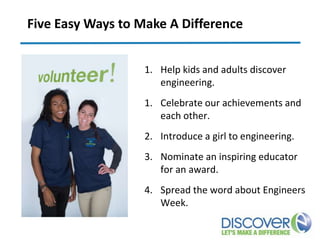 5 easy tips to prep for engineers week | PPTX