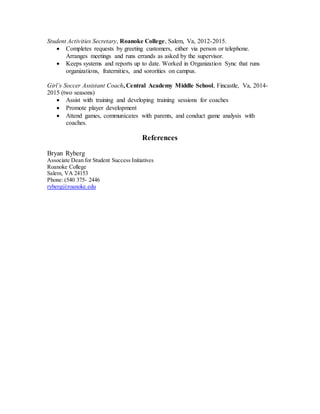 Currculum Vitae | DOCX | College Education | Education