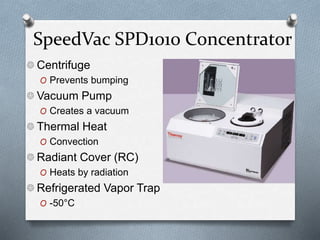 SpeedVac SPD1010 Concentrator | PPTX