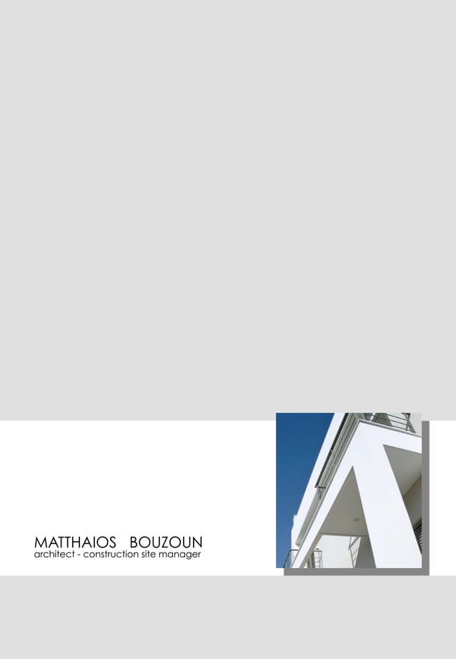 MATTHAIOS BOUZOUN-PORTFOLIO2015 | PDF