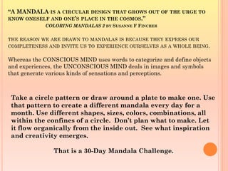 Art - Day by Day: Mandalas, The Circle of Life | PDF