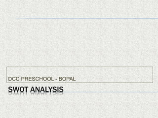 SWOT ANALYSIS | PPTX