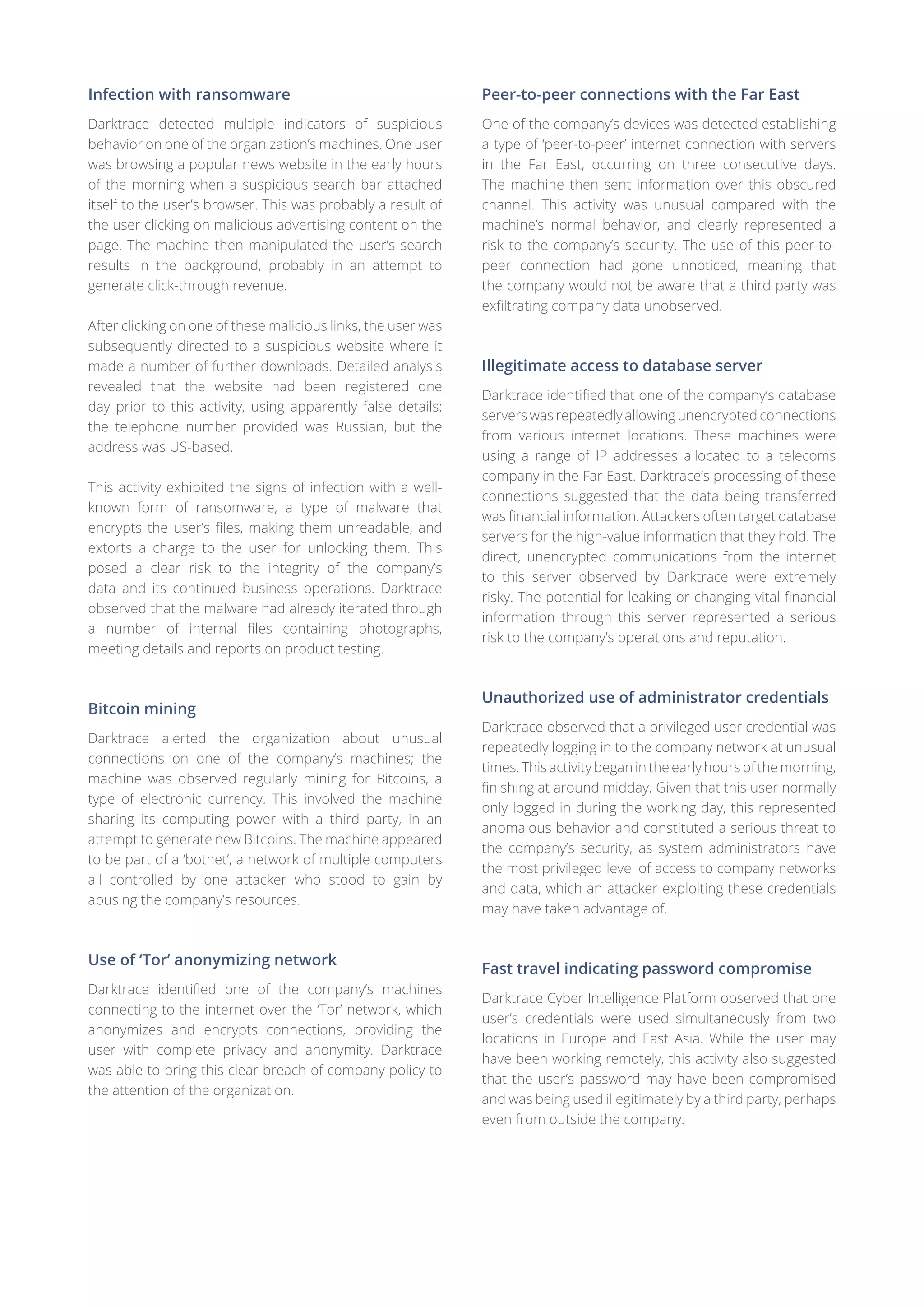 Data Sheet_What Darktrace Finds | PDF