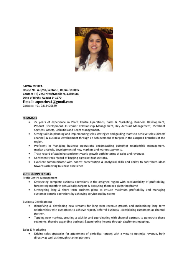 Sapna+Mehra-Revised Resume | DOC