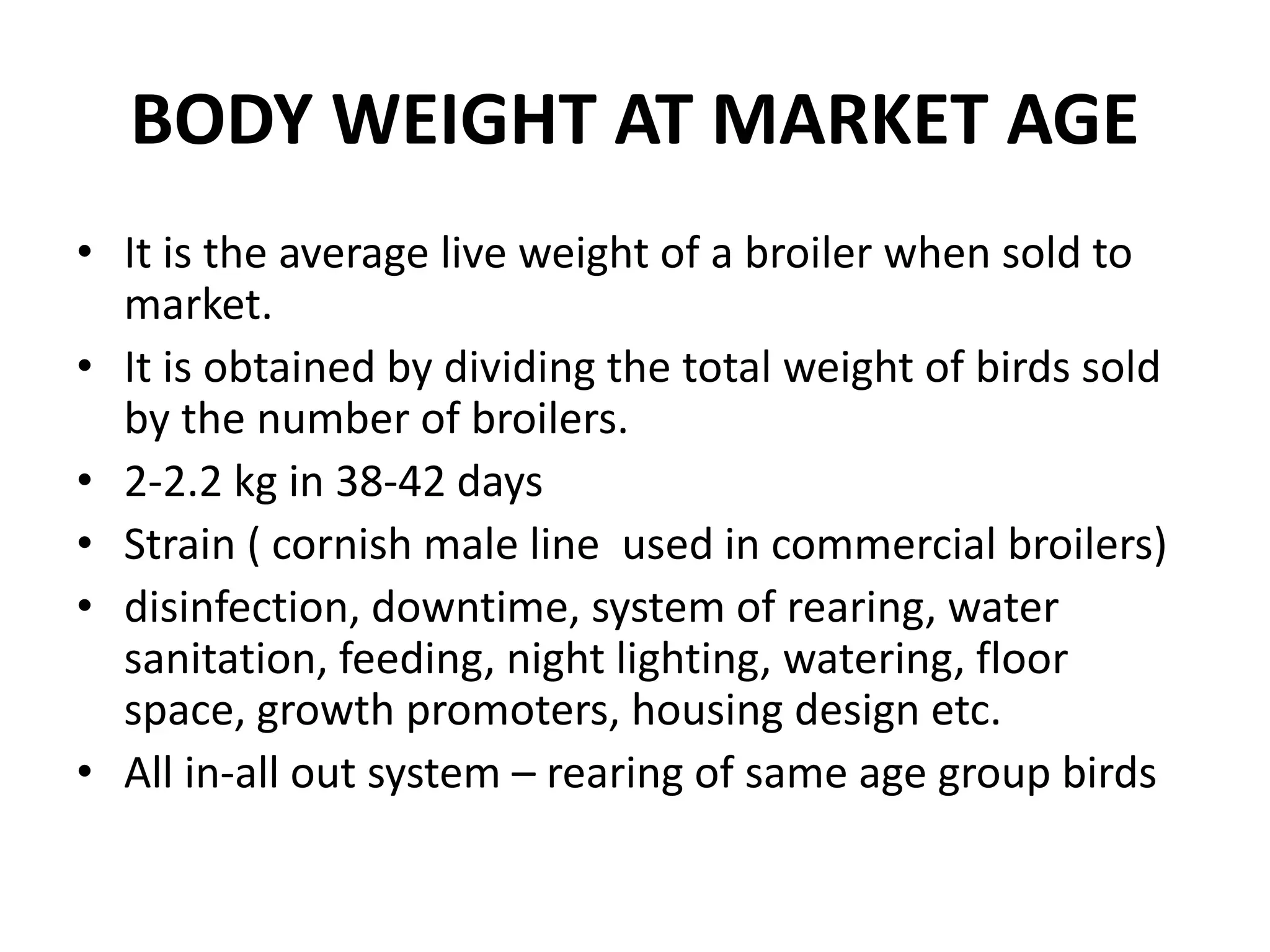 Economic traits of Broilers and layers | PPTX