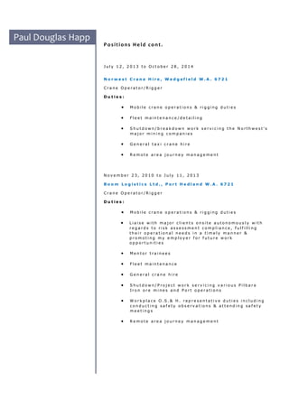 PD Happ resume001 | PDF