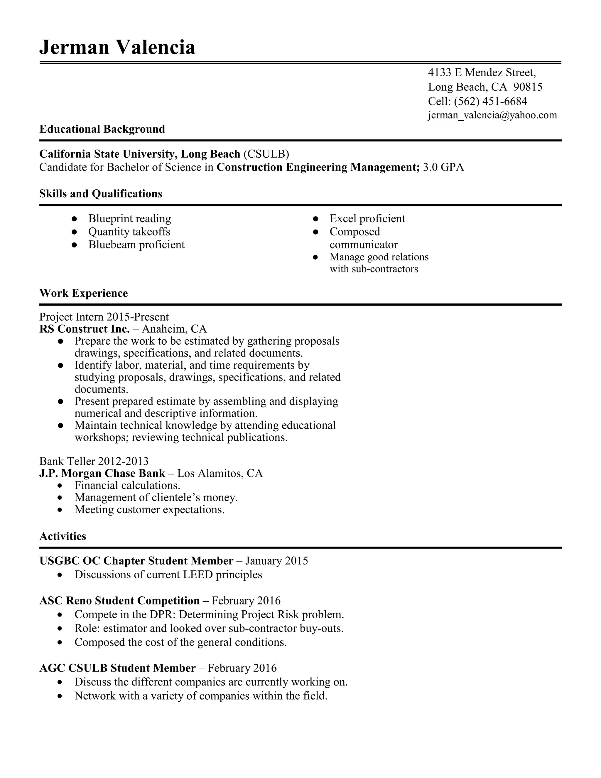 Jerman Resume 2016 | PDF