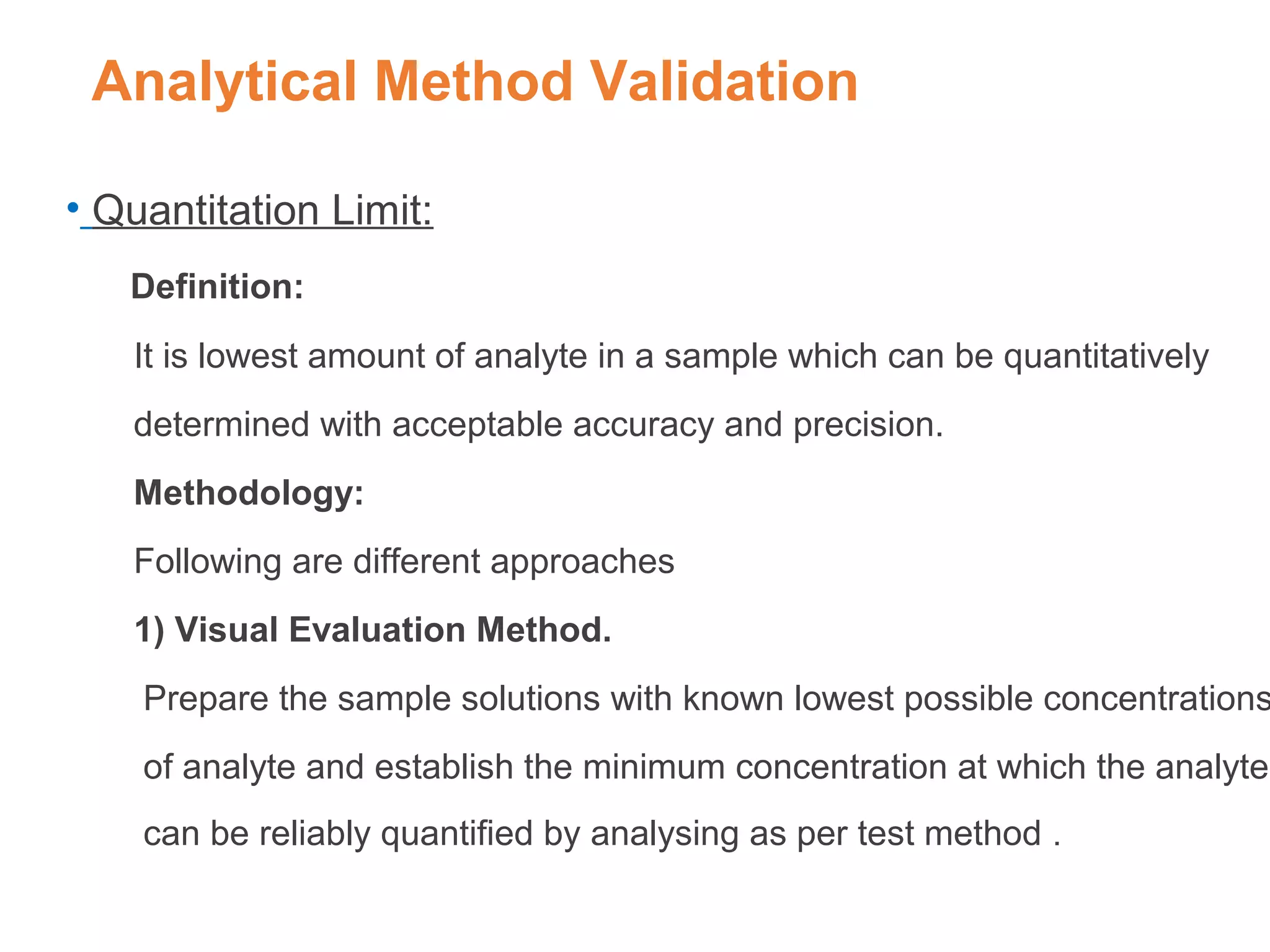 Related Substances-Method Validation-PPT_slide | PPT