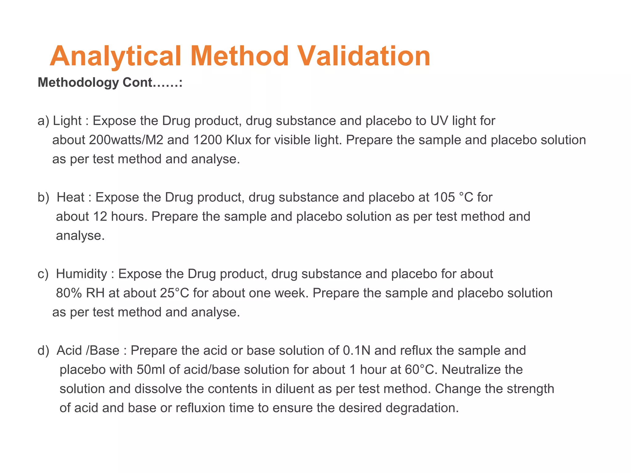 Related Substances-Method Validation-PPT_slide | PPT
