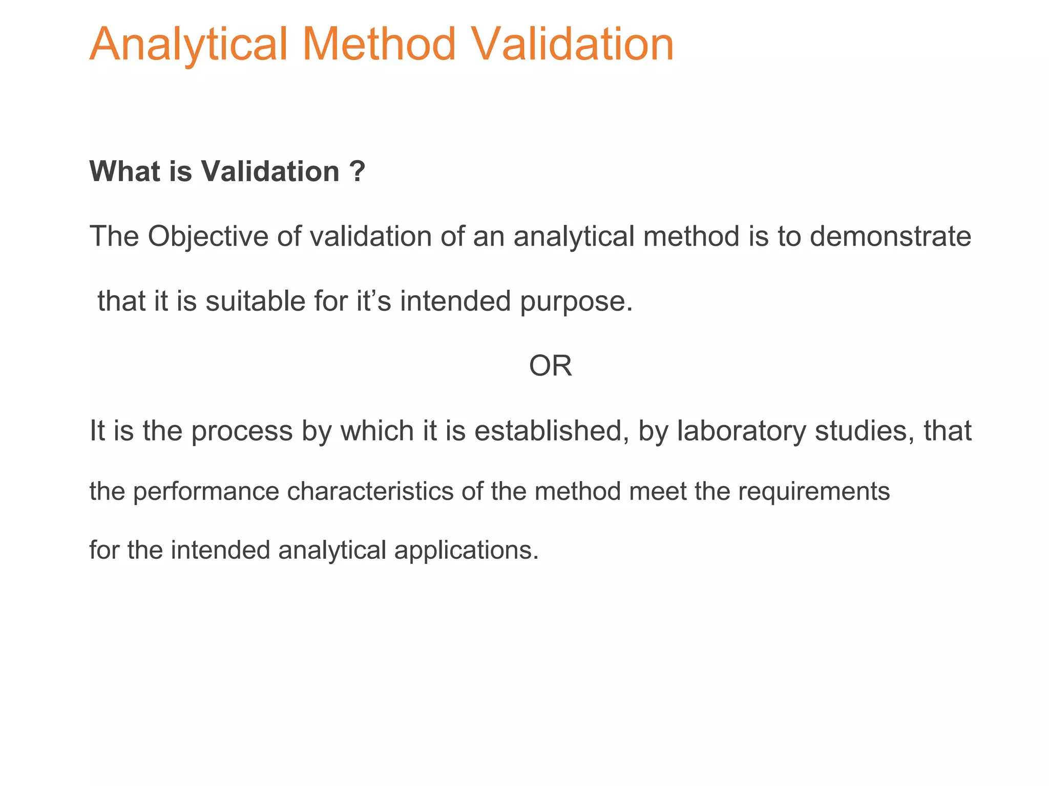 Related Substances-Method Validation-PPT_slide | PPT