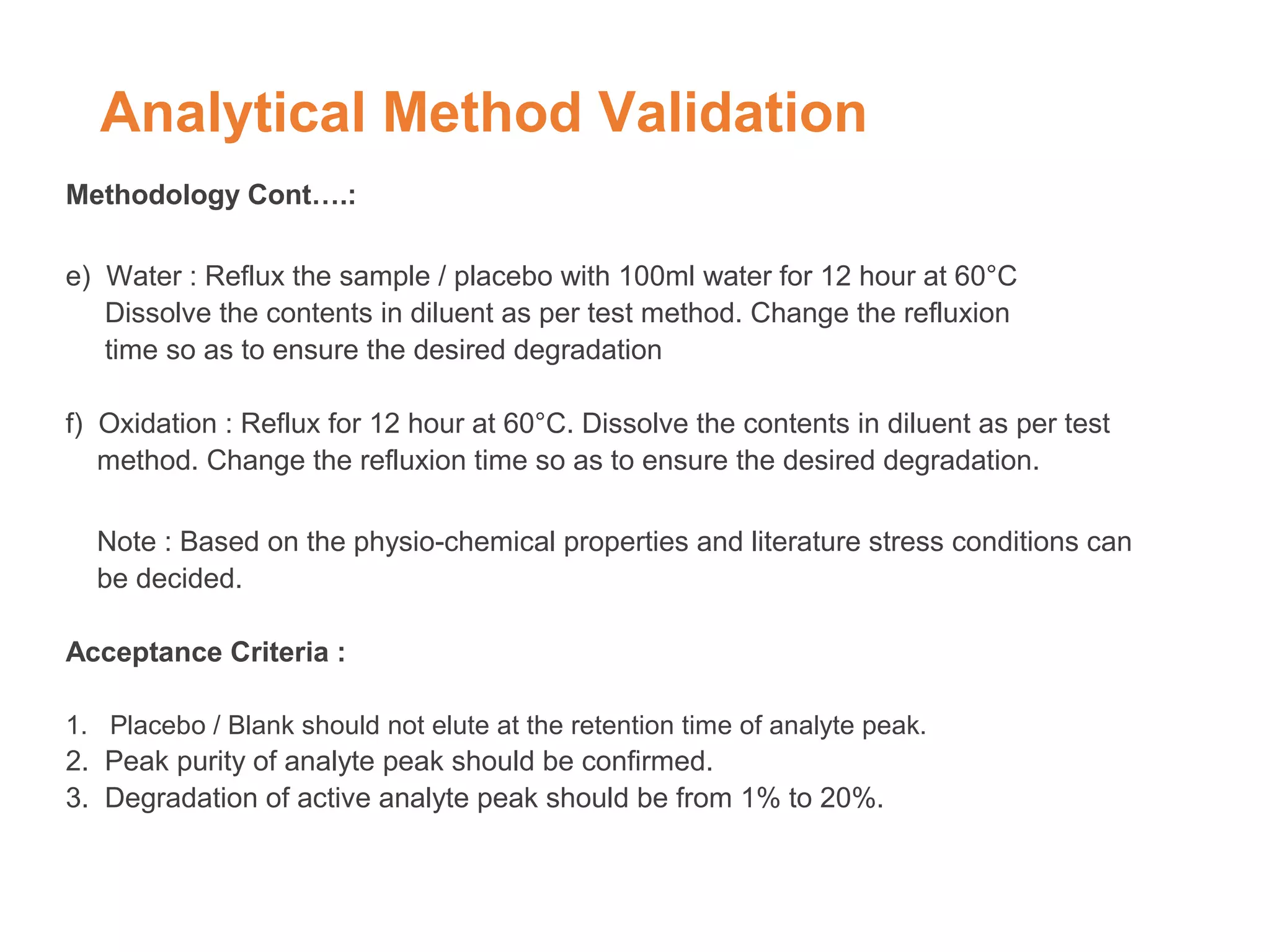 Related Substances-Method Validation-PPT_slide | PPT