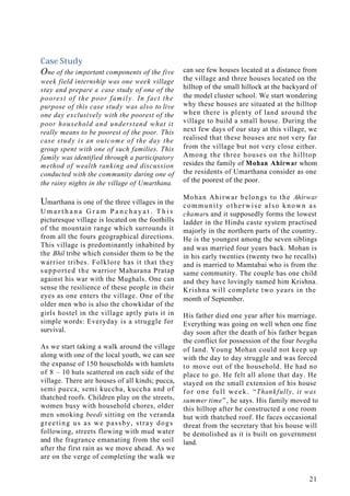 Village Report and Case study_GUNA_MP | PDF