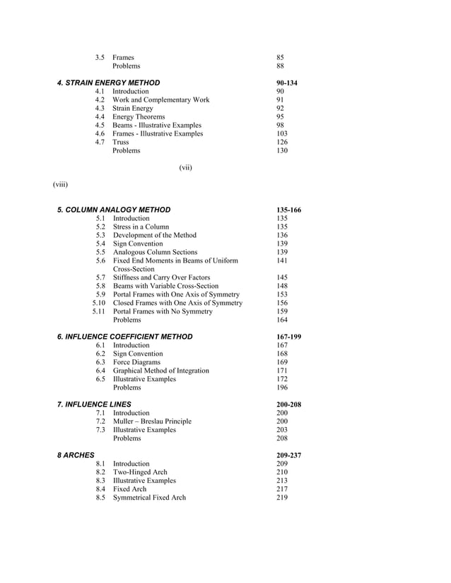 Contents-Adv Structural Analysis-AKJ | PDF