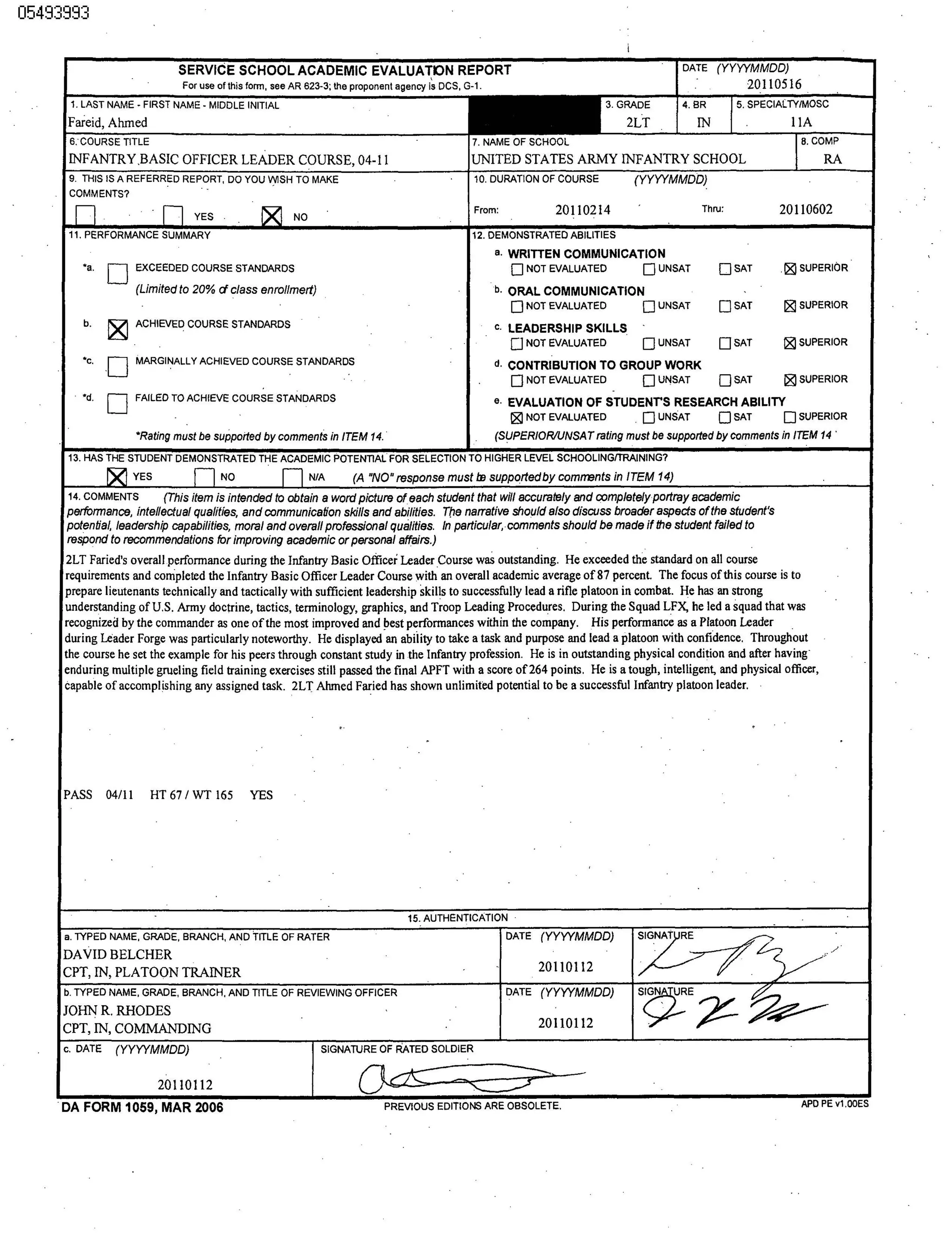 IBOLC Academic Evaluation | PDF