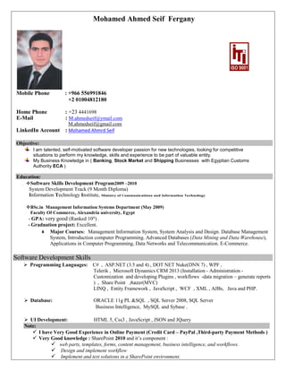 Mohamed Ahmed Seif | PDF