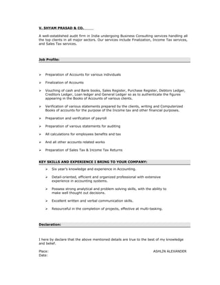 Ashlin Alexander | DOC