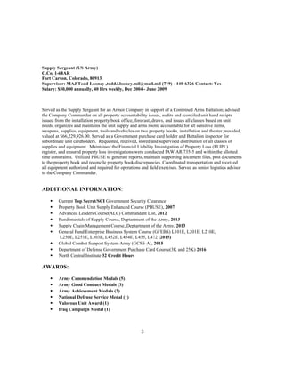 Supply Management Resume O'Rourke | PDF
